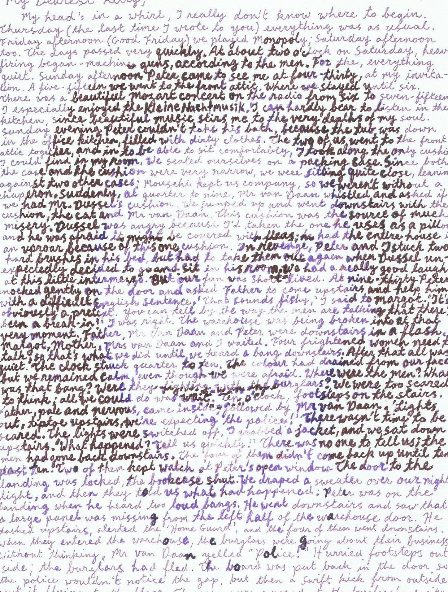 Anne Frank, a Portrait of the Famous Jewish Writer, in Her Own Words ...