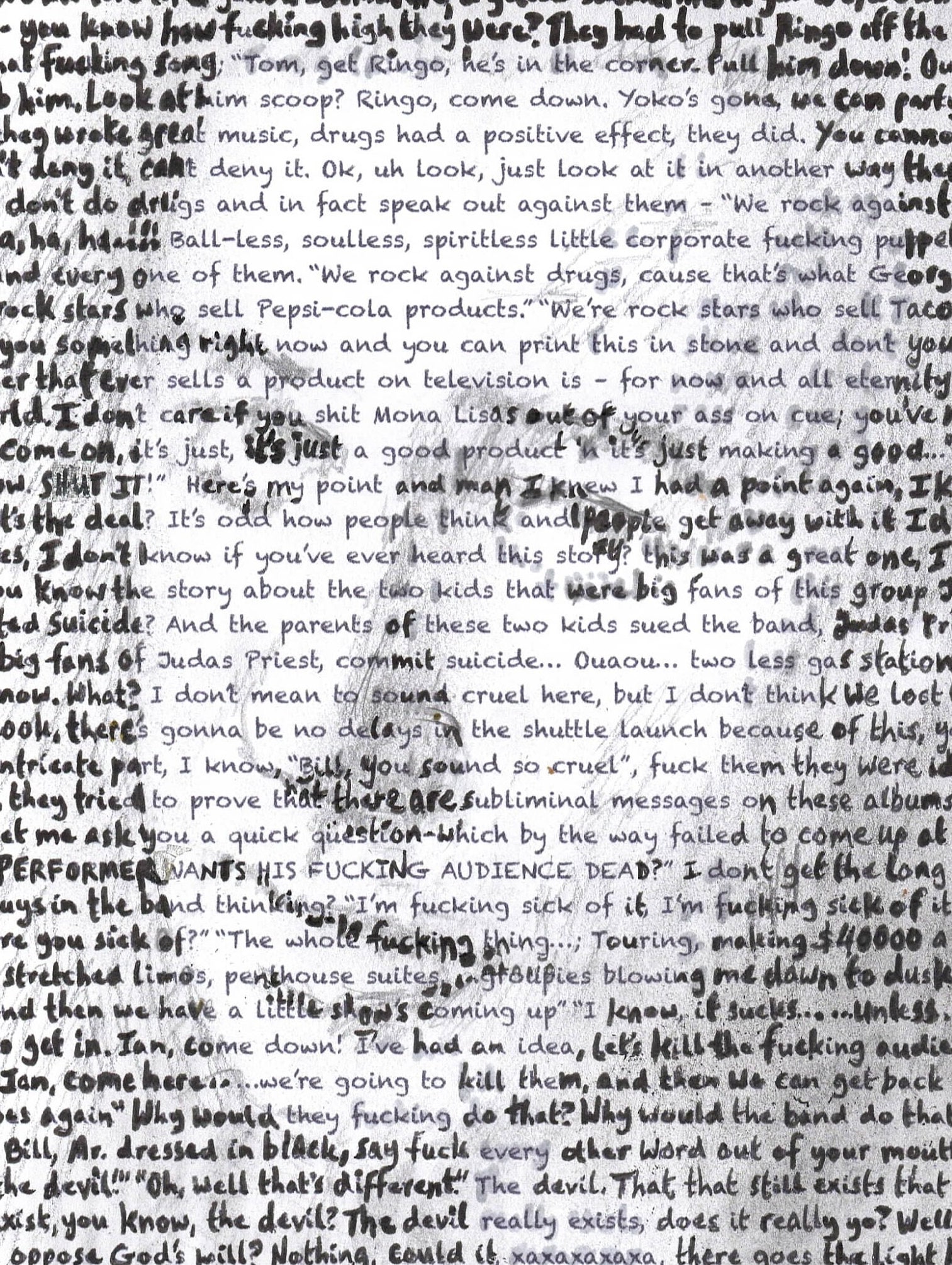 Bill Hicks Portrait of the Great Stand-up Comedian With the - Etsy