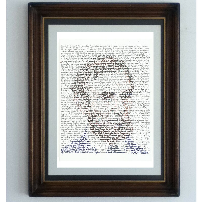 Presidential Portraits with Second Amendment of the US | Etsy