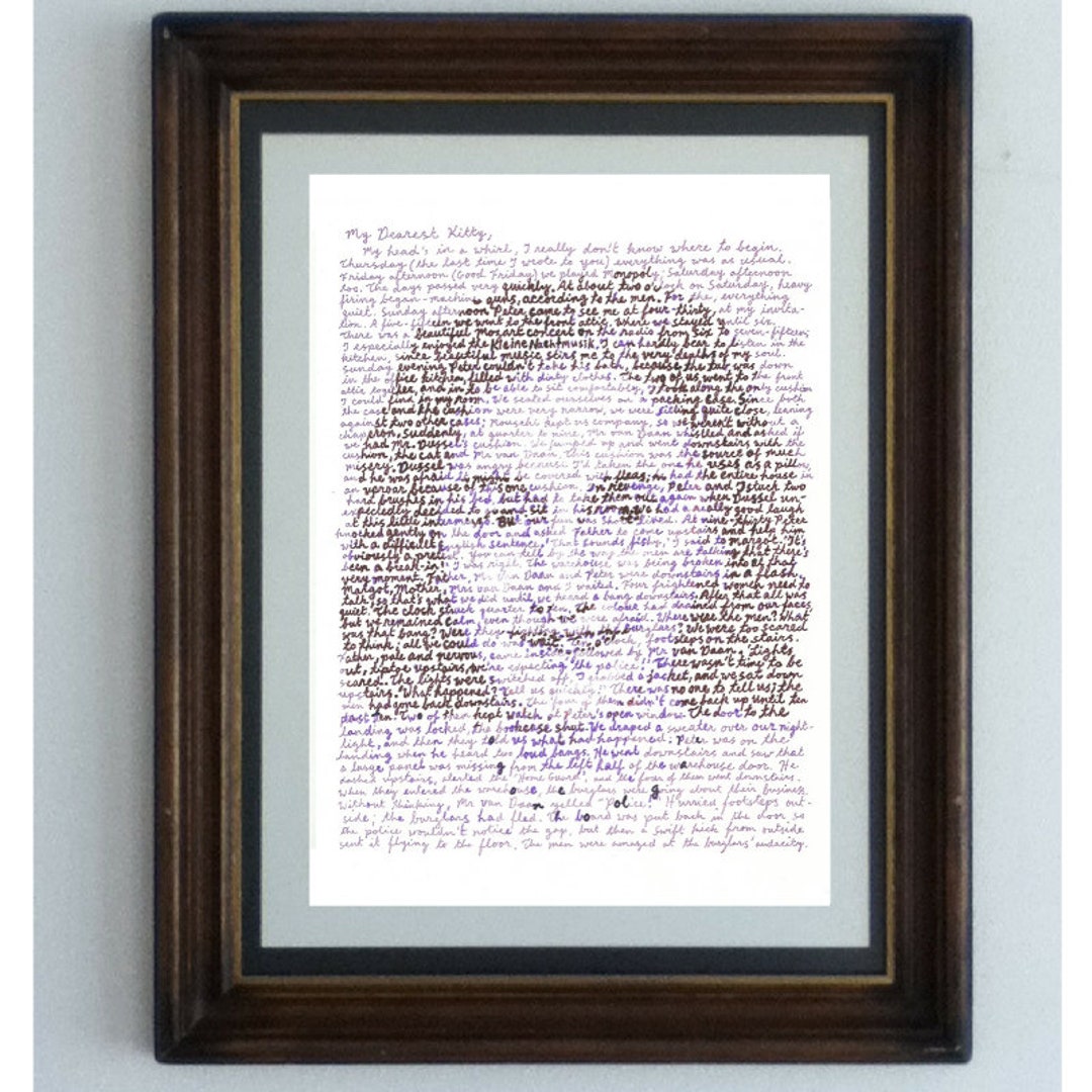 Anne Frank, a Portrait of the Famous Jewish Writer, in Her Own Words ...