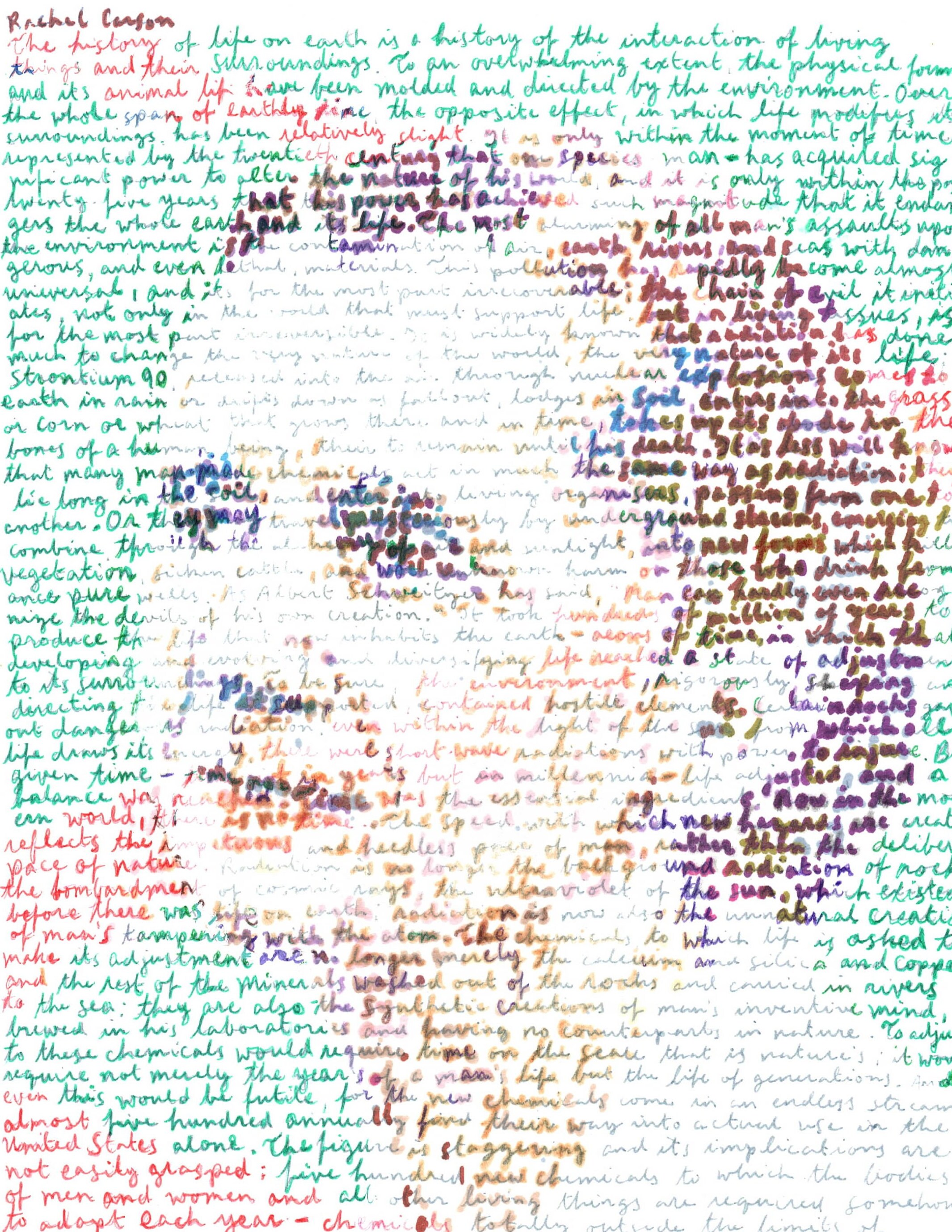 Rachel Carson Poster, Portrait of the Biologist in Her Own Words, an ...