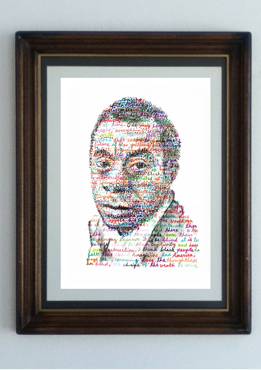James Baldwin Poster, a Portrait of the Brilliant American Writer and ...