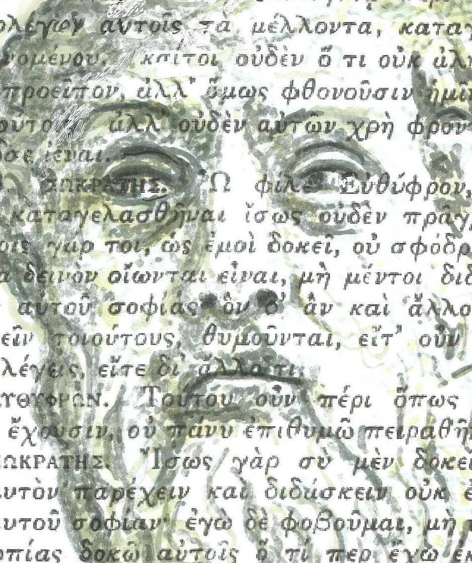 Platone, ritratto del filosofo greco, autore della Repubblica, delle ...