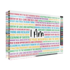 Inspirational Affirmation Plaque, Words of Encouragement, Daily ...