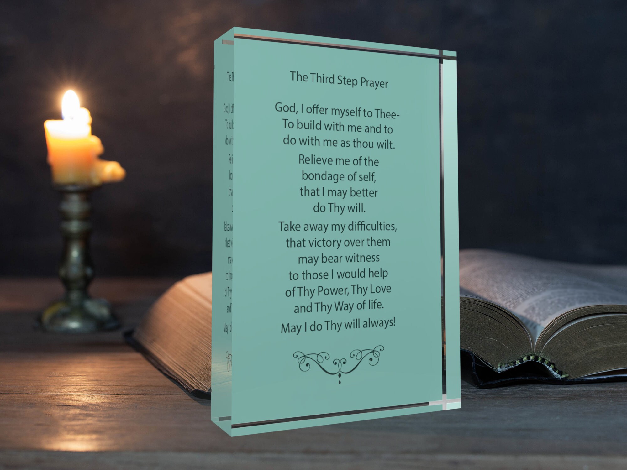 Third Step Prayer Acrylic Plaque AA 12 Step Recovery Gift - Etsy