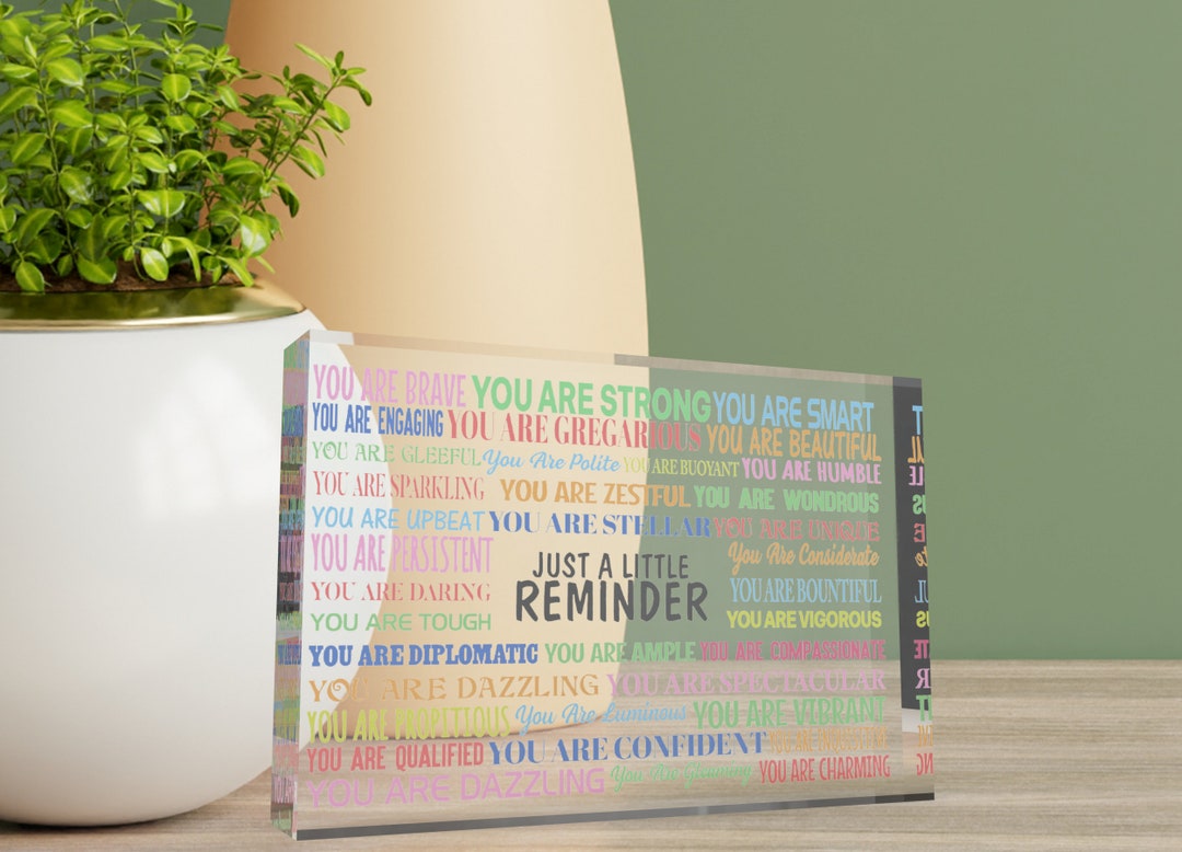 Little Reminders Inspirational Plaque, Words of Encouragement, Caring ...