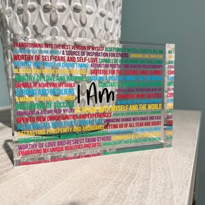 Inspirational Affirmation Plaque, Words of Encouragement, Daily Affirmations Decor, Motivational ...