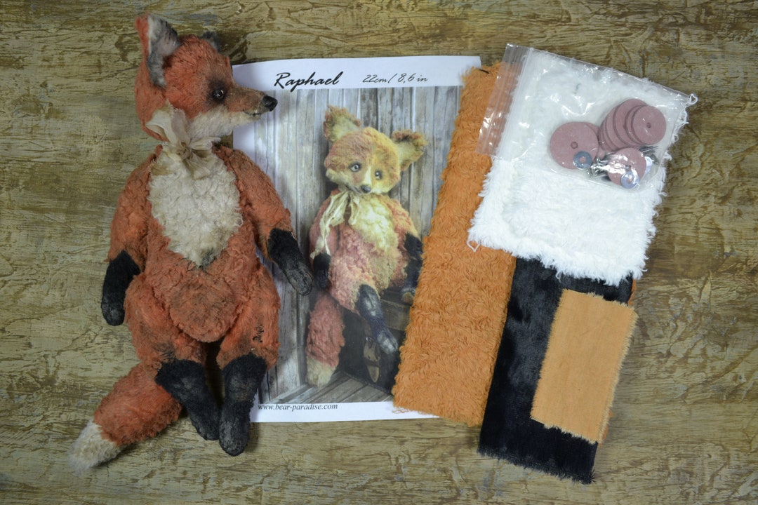 Sewing Kit Pattern Artist Fox Raphael Teddy Bear Teddys Creations Toy ...
