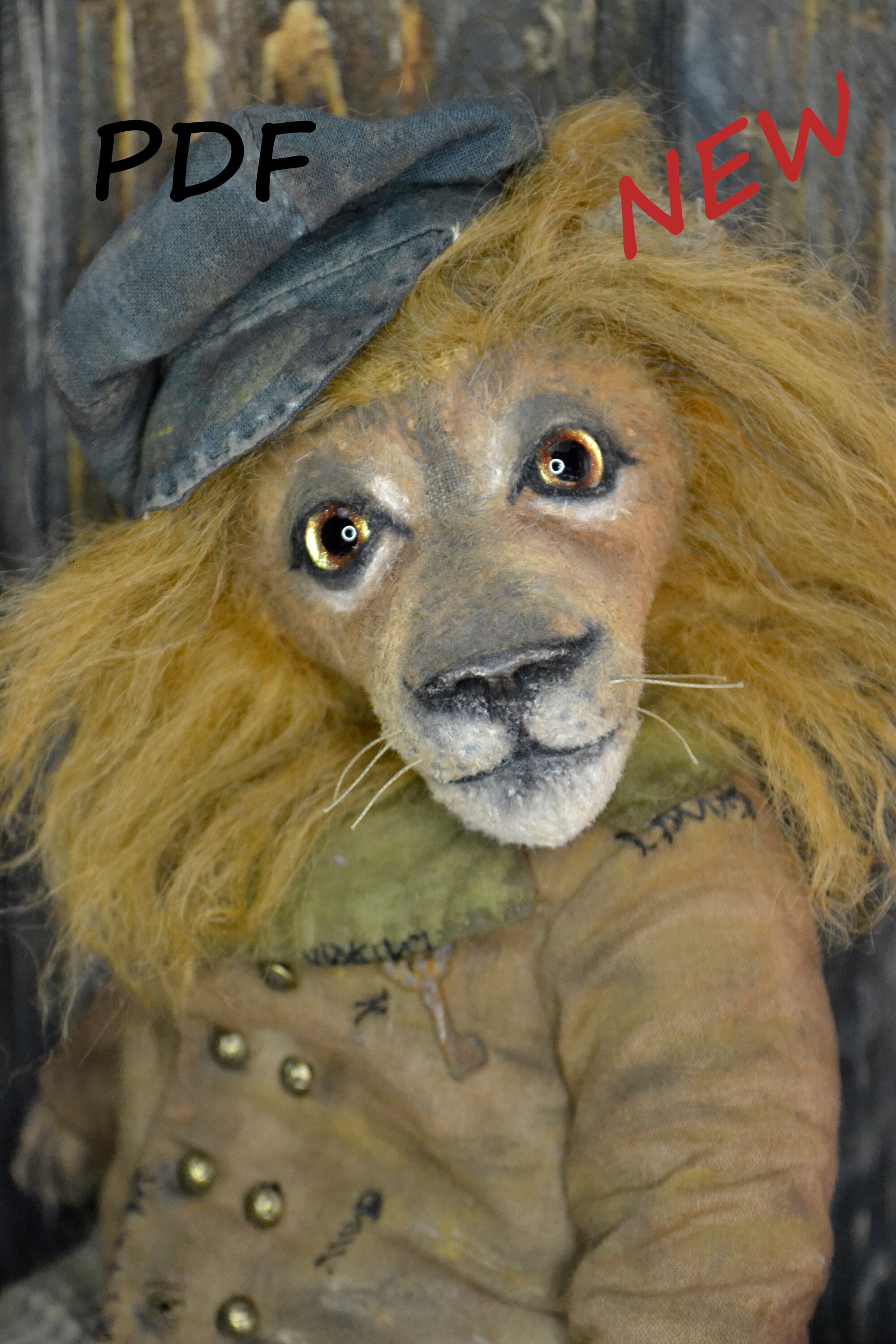 PDF Pattern Lion Scott Teddy Bear Creation Toy animal | Etsy