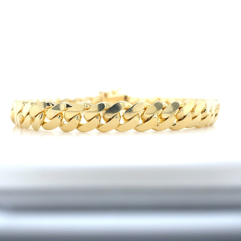 18k Solid Gold Bracelet Mens - Etsy