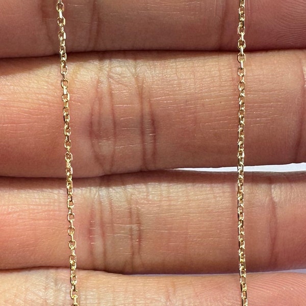 Au750 Solid Gold Necklace - Etsy