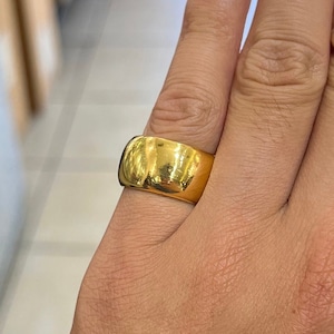 1 Troy Oz 24k Solid Gold Band, 999.9 Pure Gold Wedding Band Ring, 11mm ...