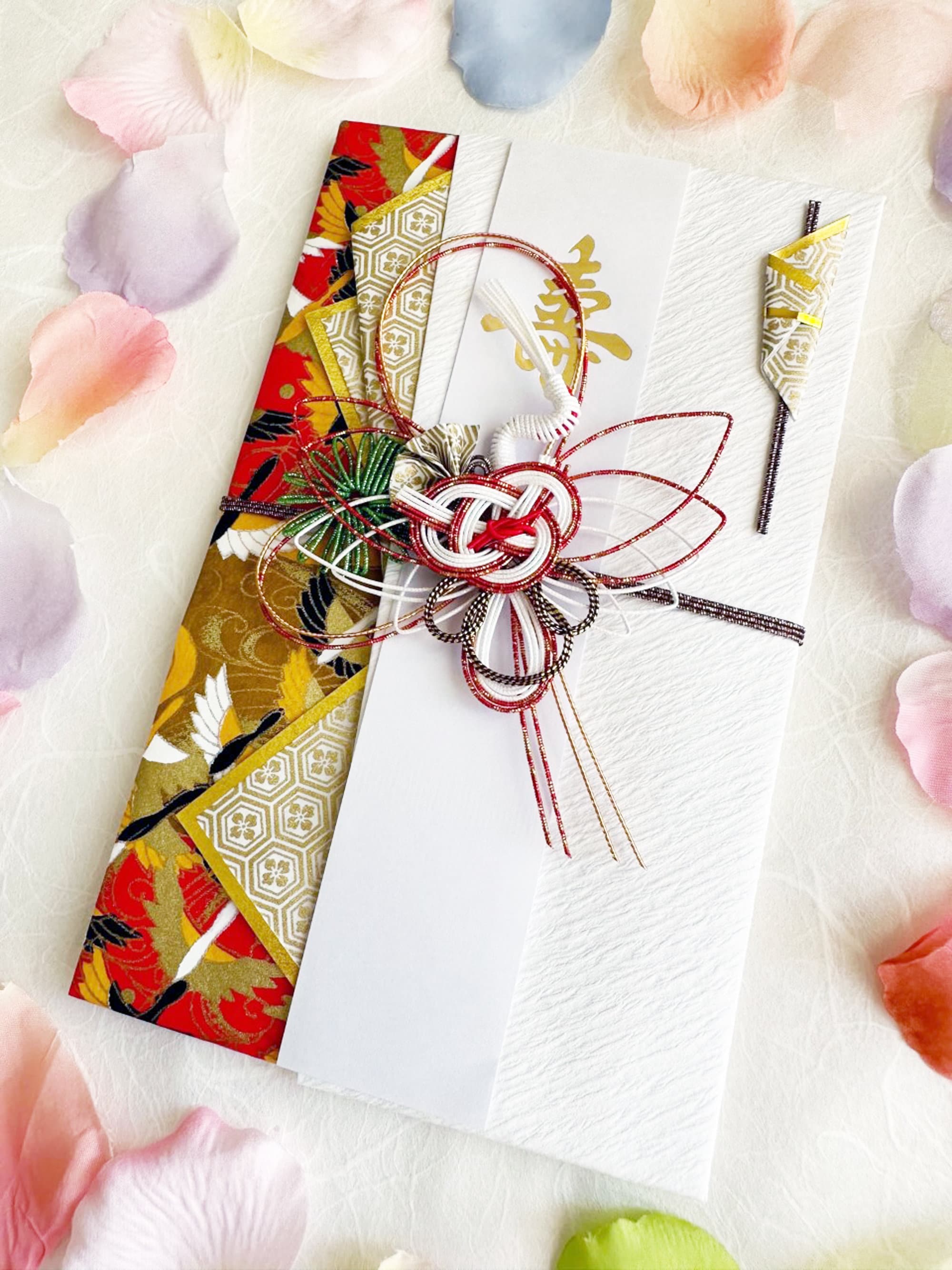 Japanese Wedding Envelope: Washi Paper Crane Shugi-bukuro - Etsy