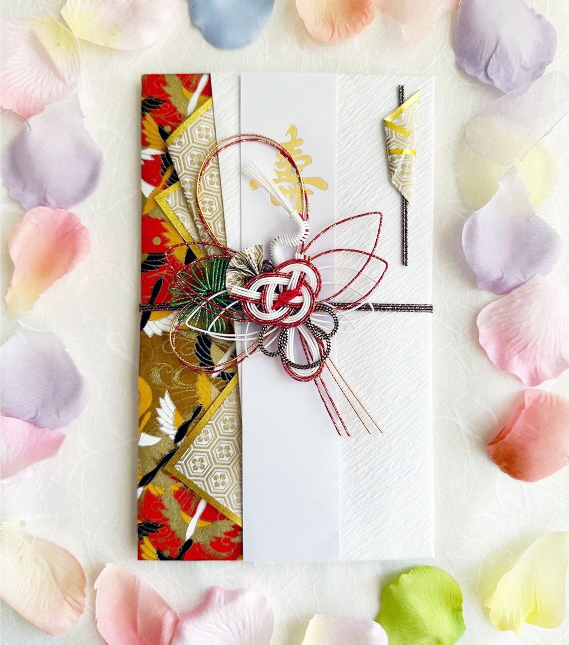 Japanese Wedding Envelope: Washi Paper Crane Shugi-bukuro - Etsy