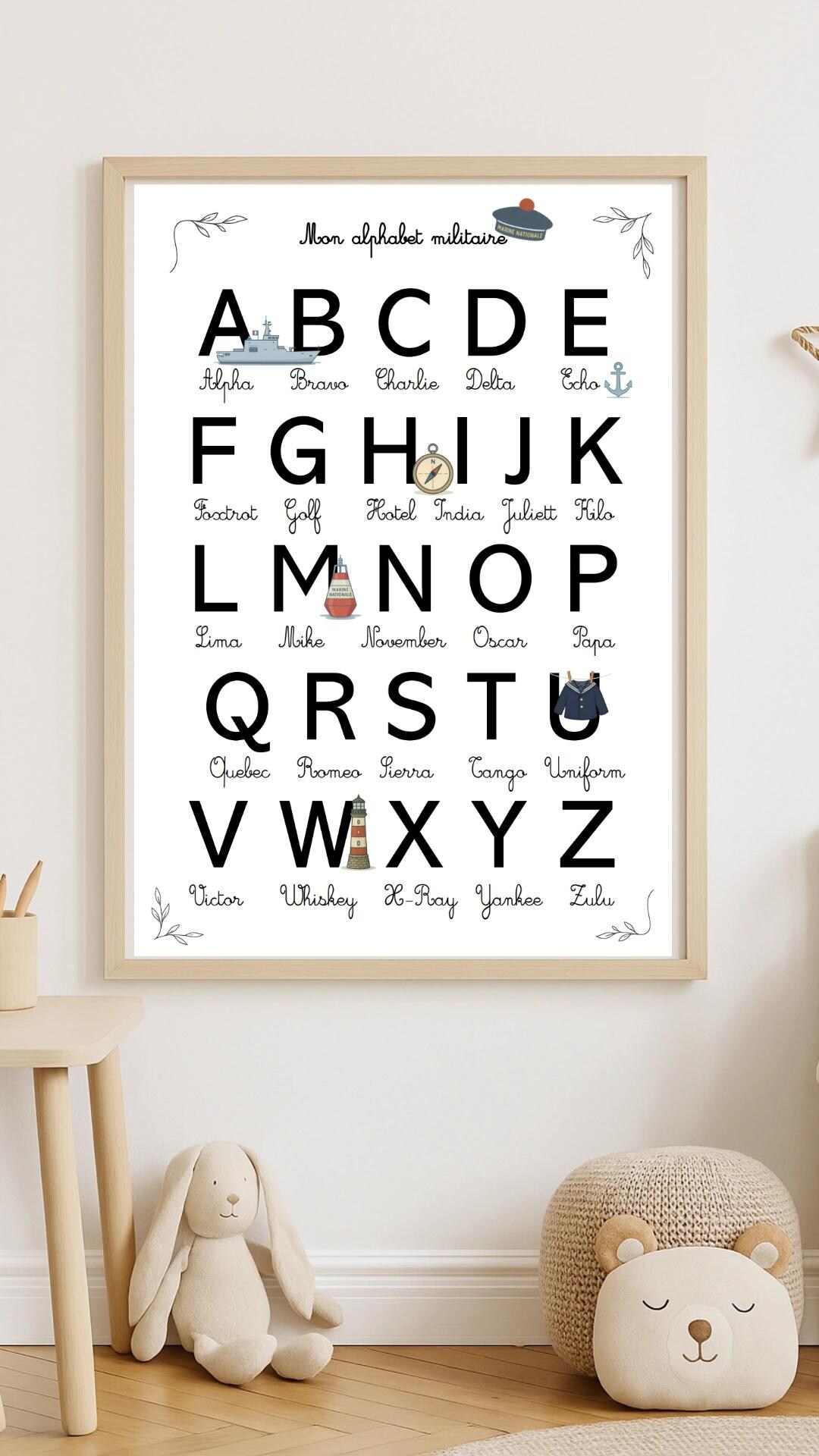 Military Alphabet Poster for Kids – Printable PDF File A3 - Etsy