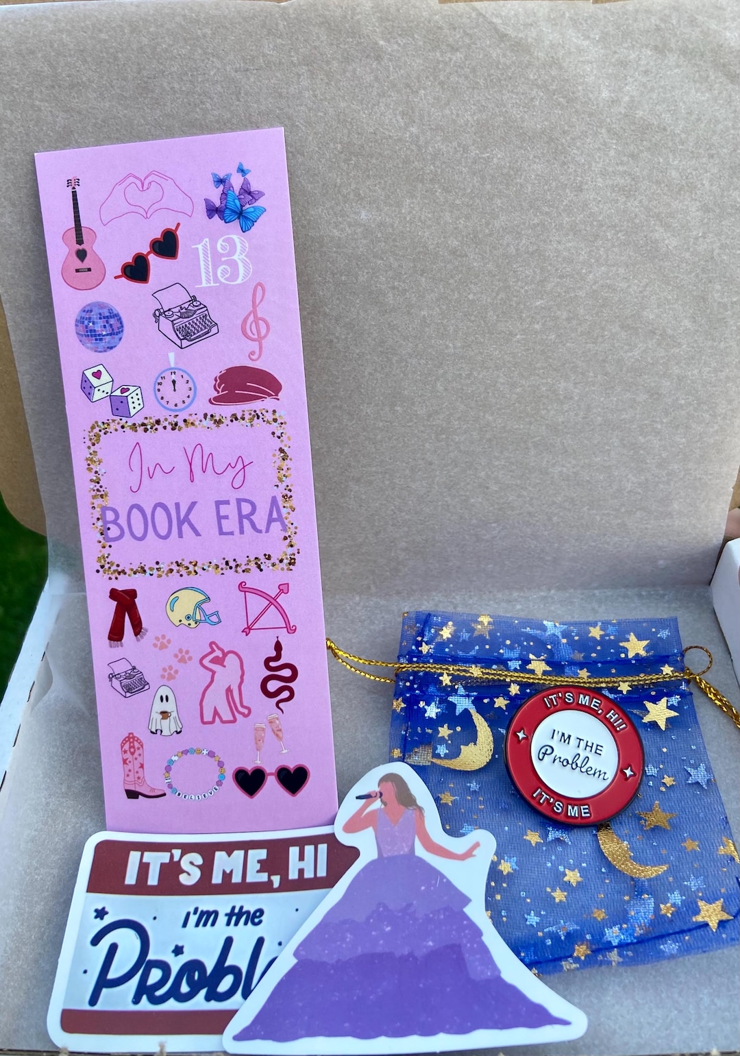Swiftie Theme Gift Set (pin Badge & Bookmark) Stickers Will Vary - Etsy