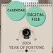2024 Printable Fortune Tarot Card Calendar - Etsy