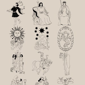 2024 Printable Fortune Tarot Card Calendar - Etsy