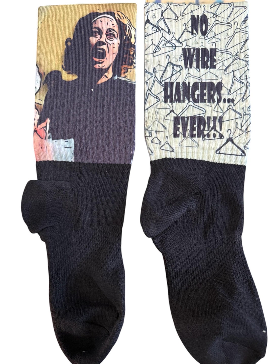 Mommie Dearest -- No Wire Hangers--socks - Etsy