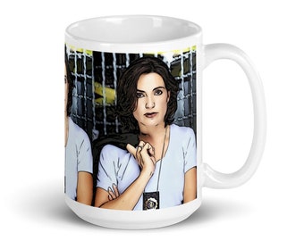 Law and Order SVU / olivia Benson is My Superhero Black & White Ceramic ...
