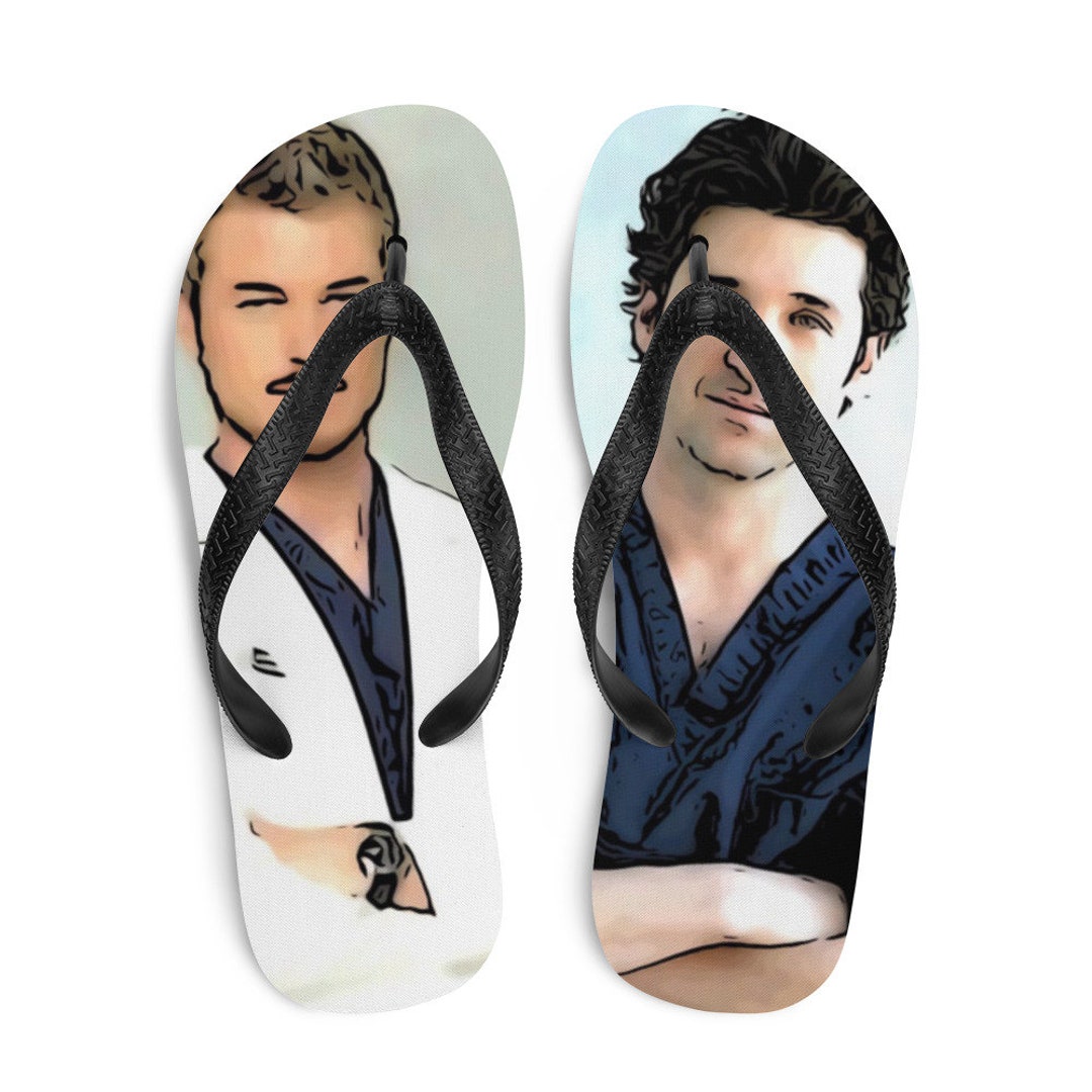 Mcsteamy and Mcdreamy Flip-flops - Etsy