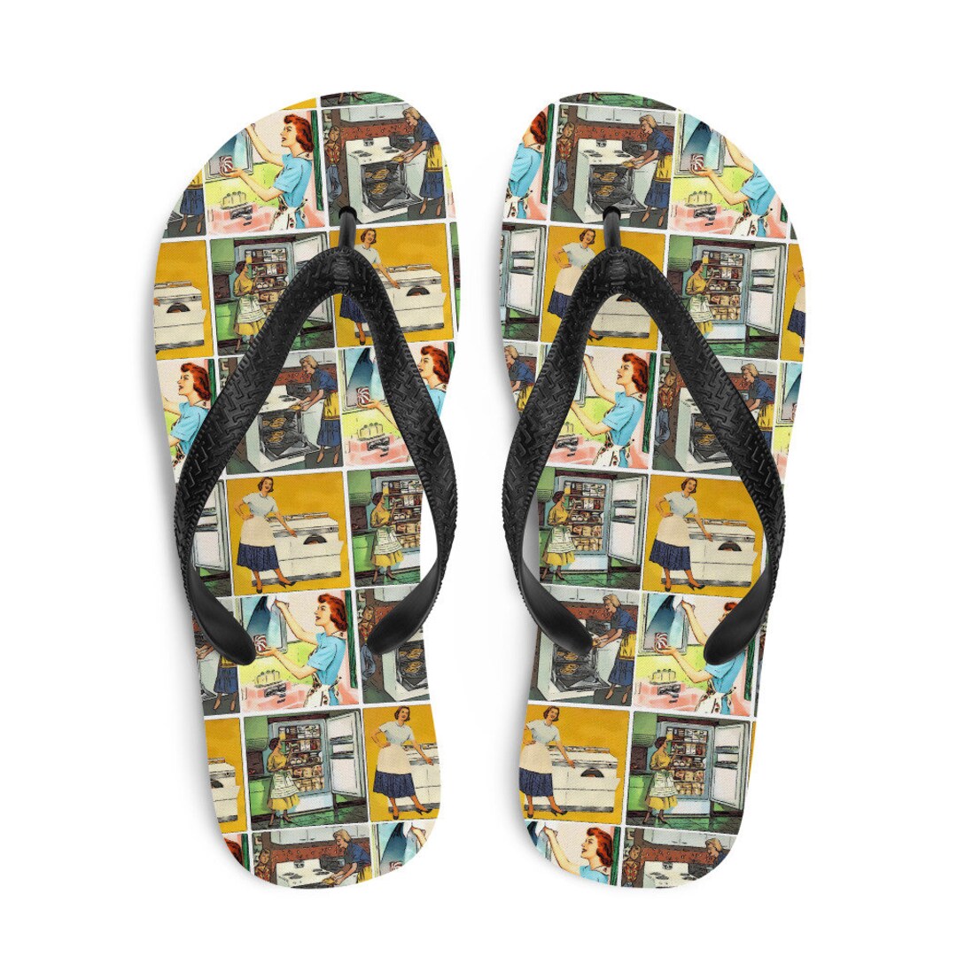 Housewives at Work Flip-flops - Etsy