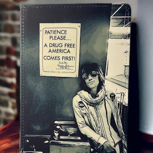 Patience Please-- Keith Richards-- Faux Leather Journal Cover - Etsy