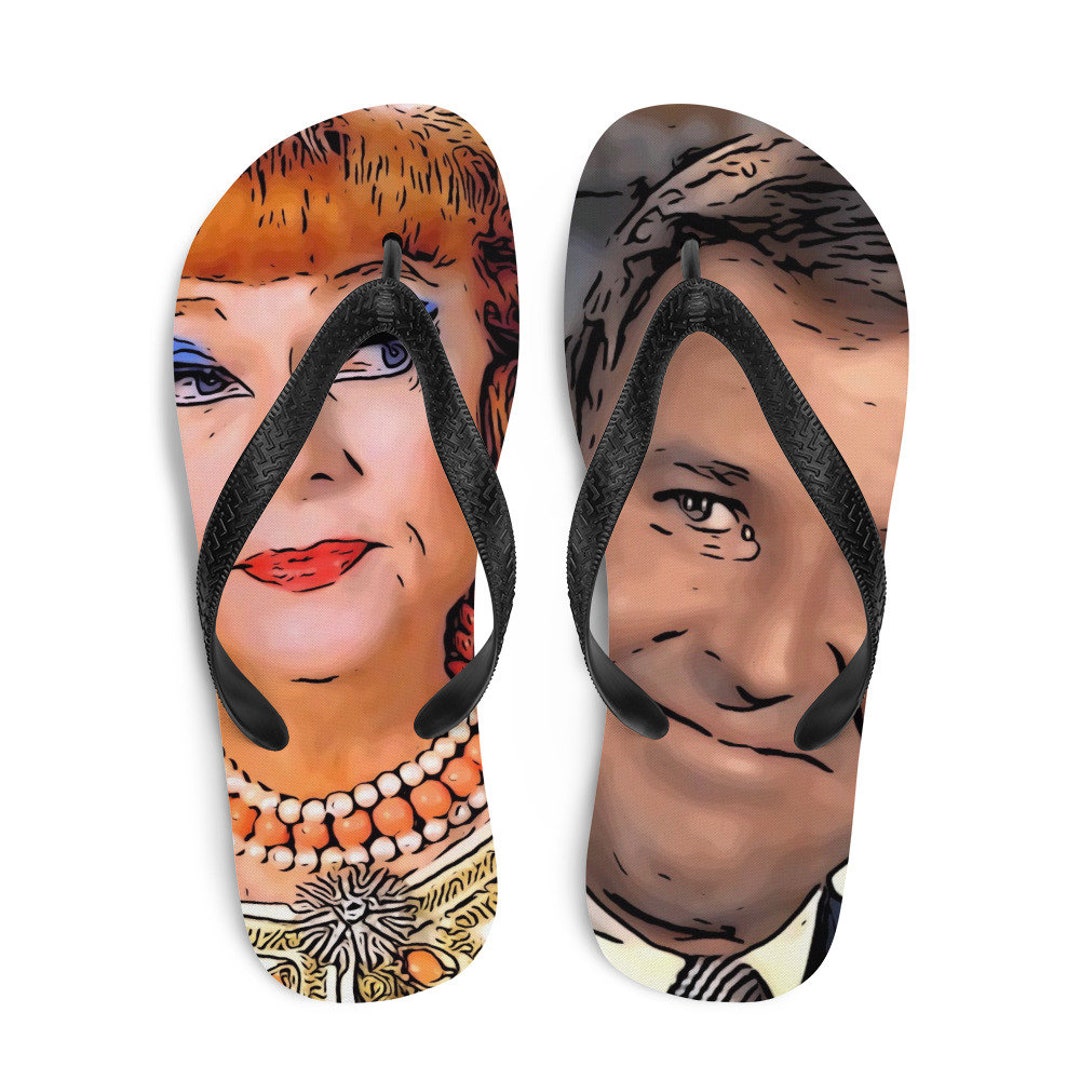 Endora and Uncle Arthur Flip Flops - Etsy