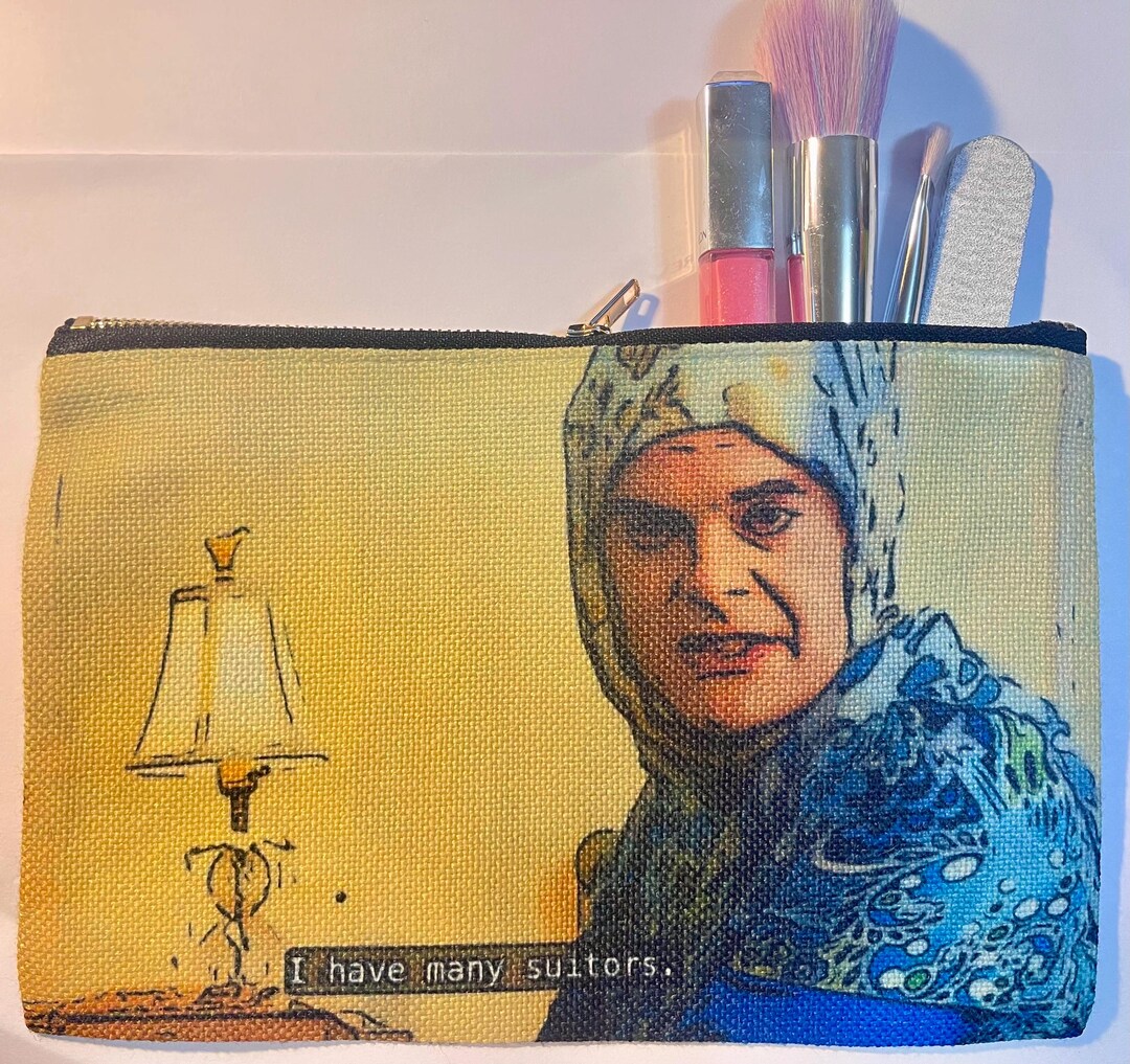 Sandy Passage-- Big Vivvy and Little Vivvy -linen Make-up / Pencil Bag ...