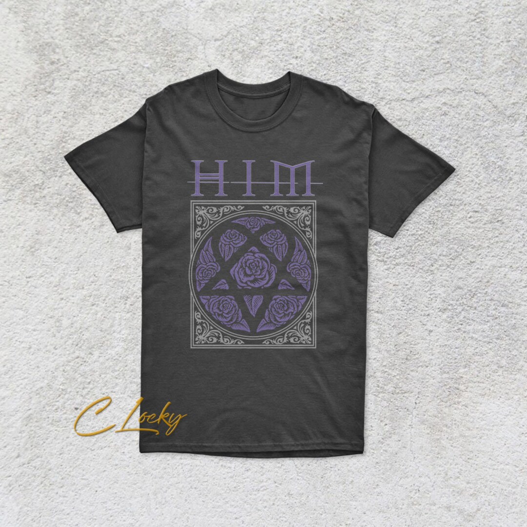 Him Band T-shirt Finnish Gothic Rock Gothic Metal Ville Valo - Etsy UK