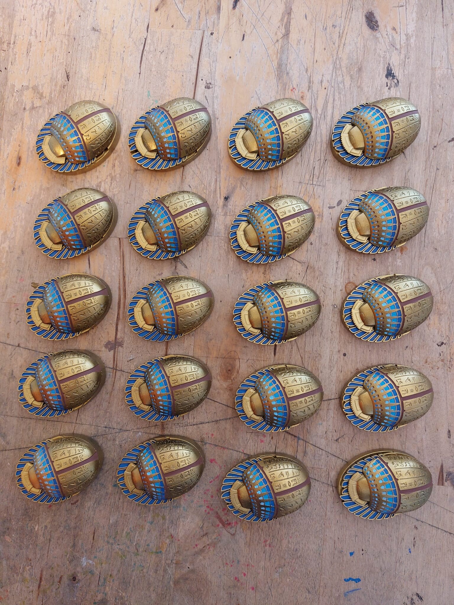 Moon Knight Scarab Compass Floating Painted - Etsy