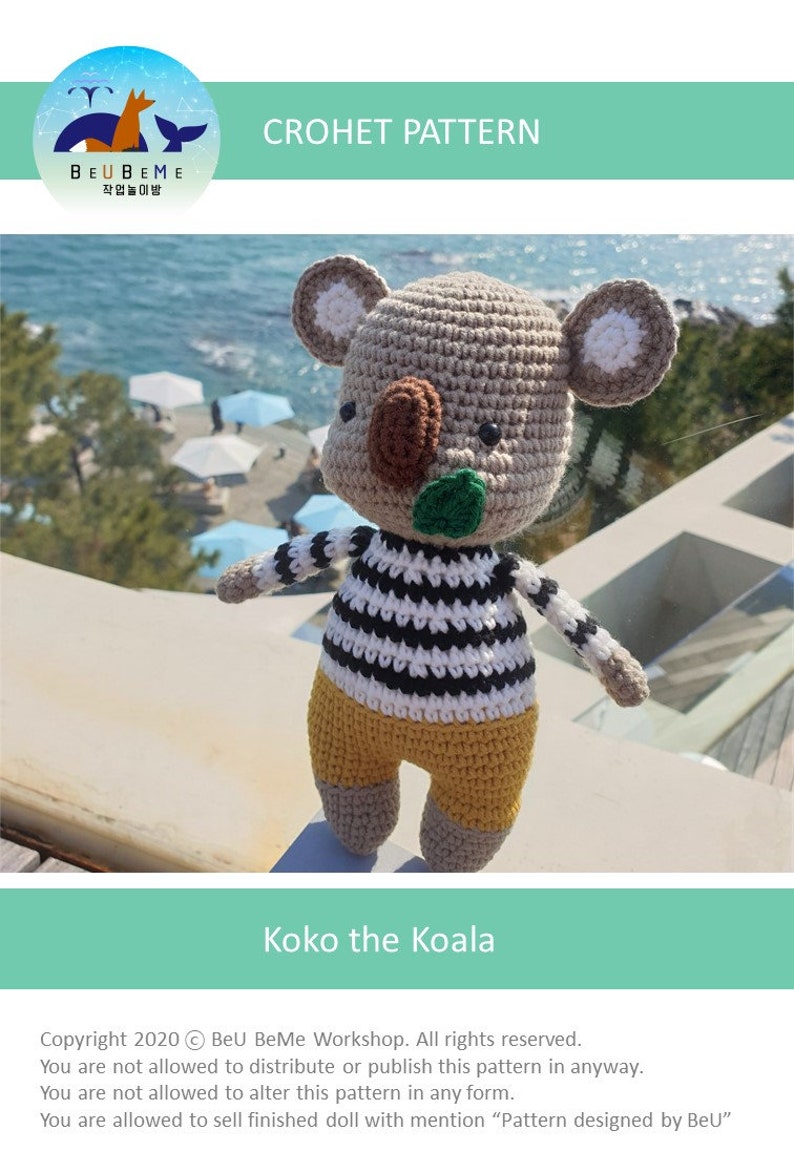 Koko the Koala (PDF Pattern) - Etsy