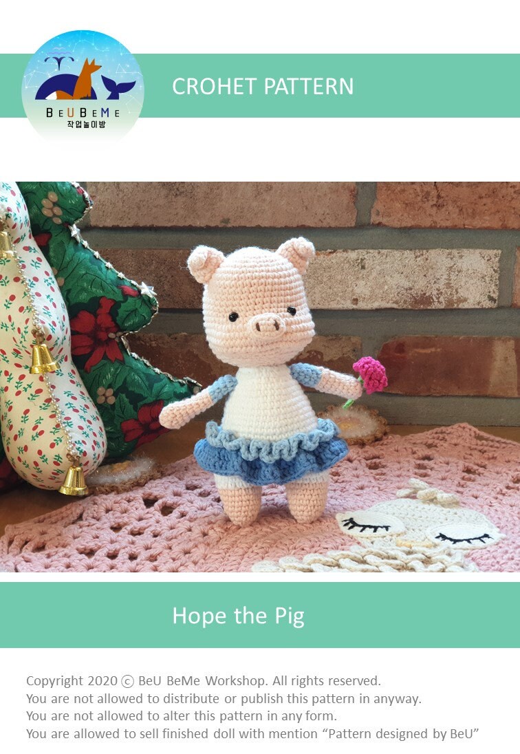 Hope the Pig (PDF Pattern) - Etsy