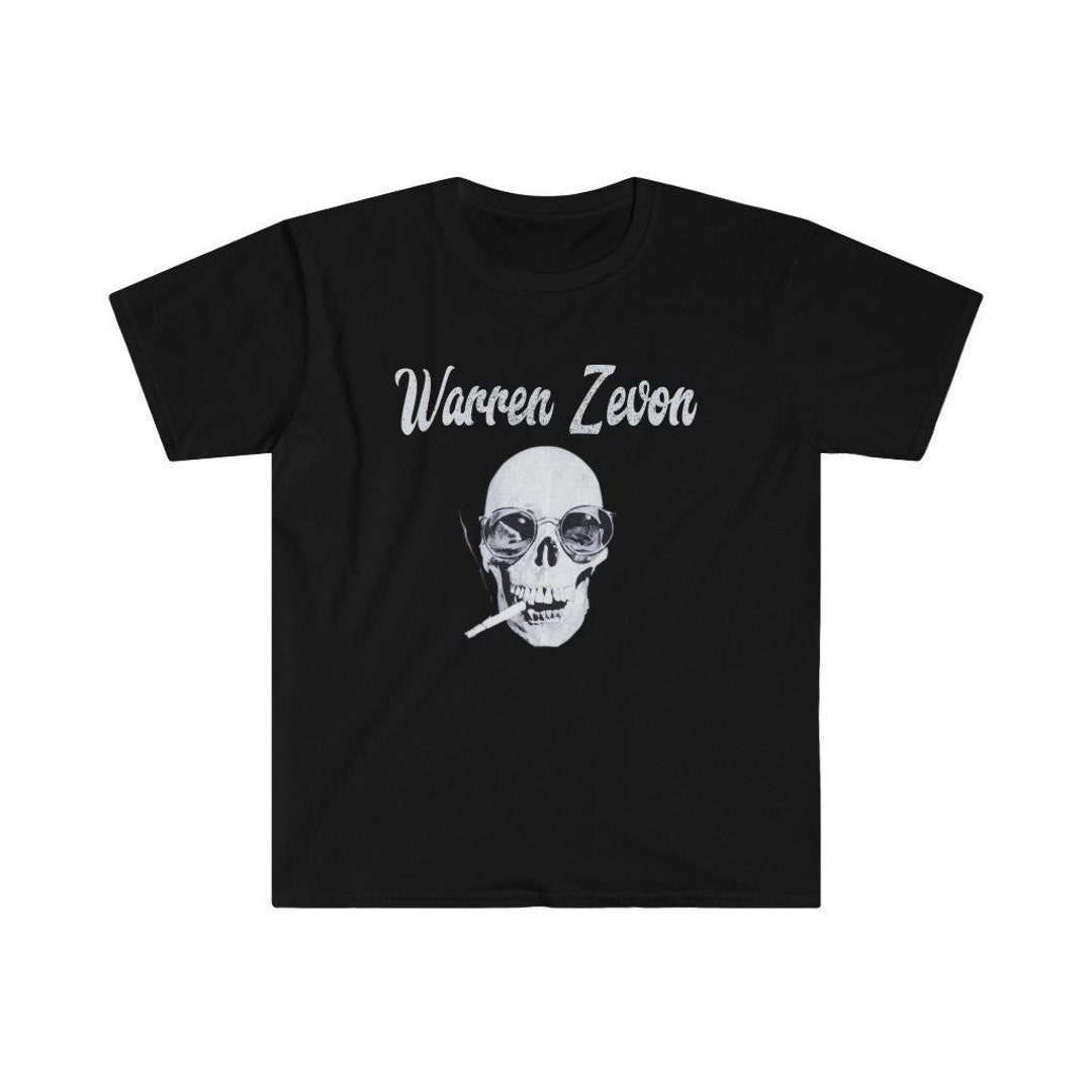 Warren Zevon Skull Tee - Etsy