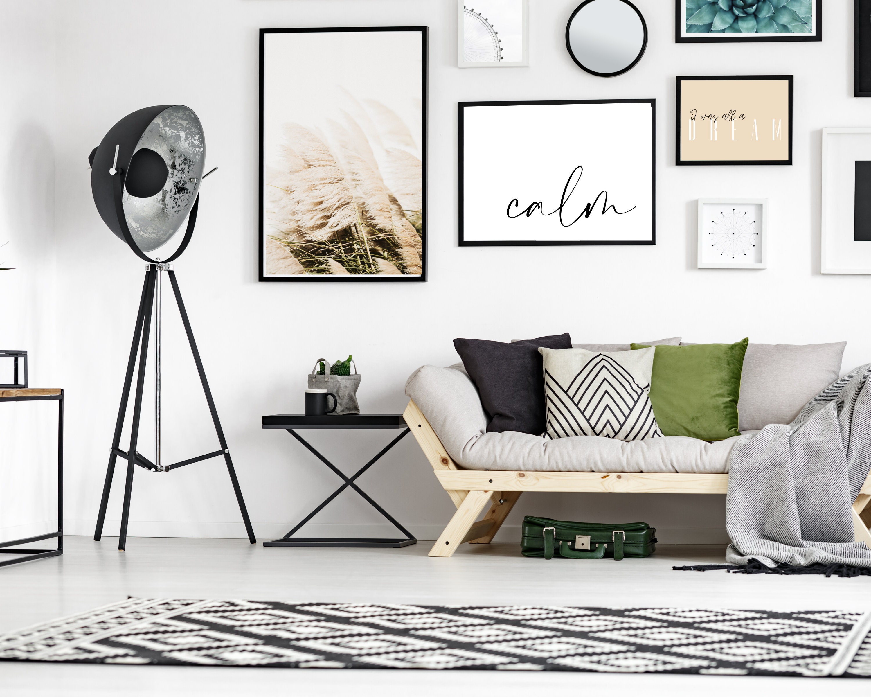 Calm Printable Wall Art, Calm Print, Inspirational Quote Print, Calming ...