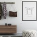 Hiroshima Japan Wall Art, Torii Gate Line Art, Minimalist, Line Drawing ...