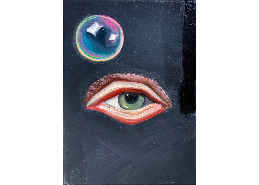 Eye Painting Original Oil Painting Eye Original Art Eye Artwork Impasto ...