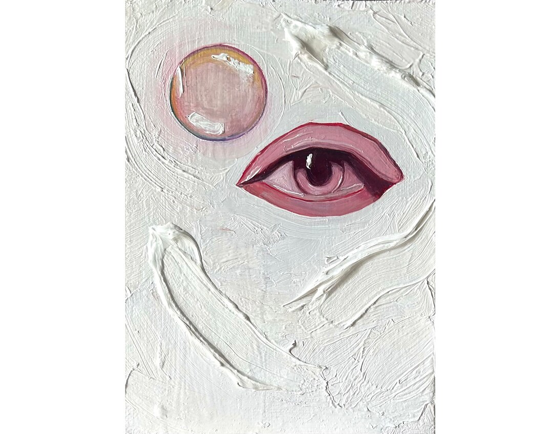 Eye Painting Original Oil Painting Eye Original Art Eye Artwork Impasto ...
