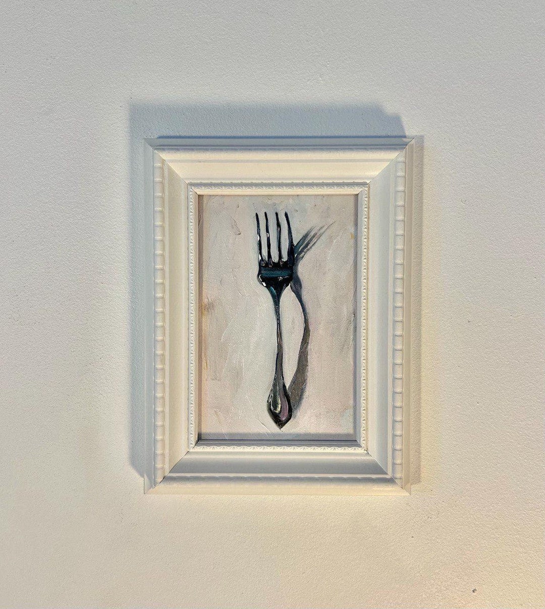 Fork Painting Original Oil Painting Framed Painting Food Painting ...