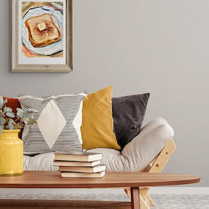 Toast Painting Original Oil Painting Bread Painting Toast Wall - Etsy