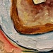 Toast Painting Original Oil Painting Bread Painting Toast Wall - Etsy