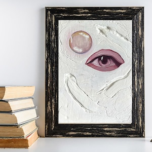 Eye Painting Original Oil Painting Eye Original Art Eye Artwork Impasto ...