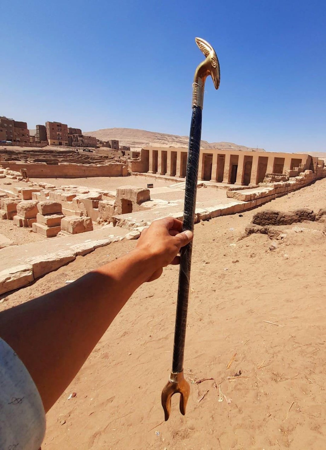Ancient Egyptian Was Scepter Copper Staff – Symbol of Power and Wisdom ...