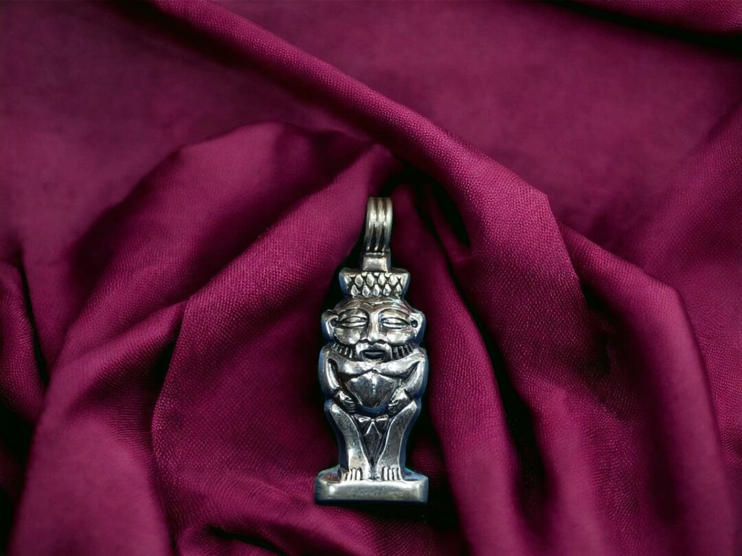 Vintage Amulet of Bes, Symbol of Fun, Joy, and Childbirth Protection ...