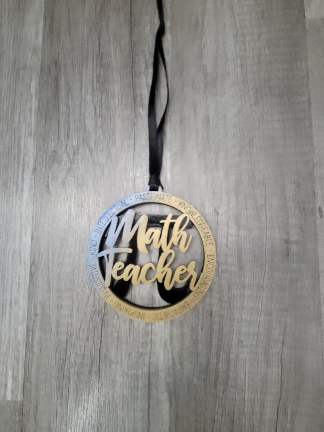 Math Teacher Christmas Ornament, Math Teacher Xmas Ornament, Math ...