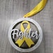 Bone Cancer Fighter Ornament, Cancer Ribbon Survivor Ornament, Sarcoma ...