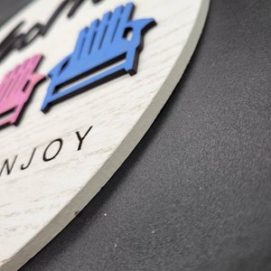 Sit Relax Enjoy Welcome Sign, Housewarming Gift, Lawn Chair Welcome ...