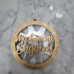Mechanical Engineer Christmas Ornament, Mechanical Engineer Xmas ...