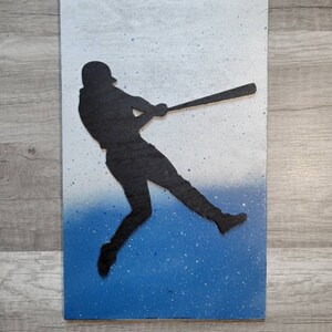 Baseball Painting, Baseball Art Sign, Baseball Room Decor, Baseball ...