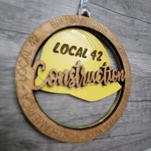 Construction Worker Christmas Ornament, Construction Worker Xmas ...